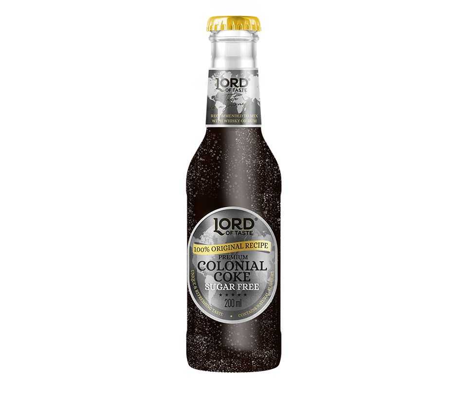 Lord of Taste, Premium Colonial Coke (Cola) SUGAR FREE, napój butelka ...