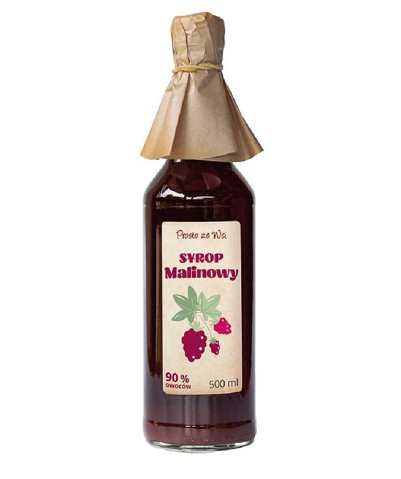 Prosto ze Wsi, Syrop Malinowy 500ml - Sklep APS Glass & Bar Supply